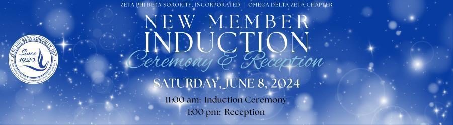 New Member Induction Ceremony and Reception